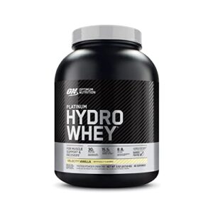 optimum nutrition platinum hydrowhey protein powder, 100% hydrolyzed whey isolate powder, flavor: velocity vanilla, 3.5 pounds (packaging may vary)