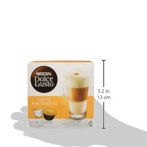 Nescafe Dolce Gusto Coffee Pods, Latte Macchiato, 16 capsules, Pack of 3