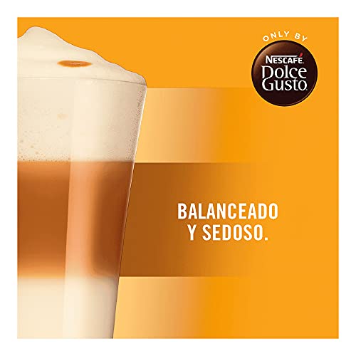 Nescafe Dolce Gusto Coffee Pods, Latte Macchiato, 16 capsules, Pack of 3