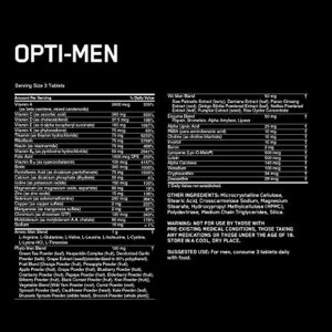 Optimum Opti-Men Multi-Vitamin Vitamin D Amino Acids B-Complex 240 Tablets