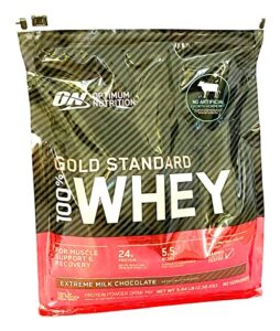 100% whey gold standard, extreme milk chocolate, 5 lb