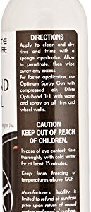 Optimum Opti-Bond Tire Gel – 8 oz., Long Lasting Tire Dressing; Water Based Tire Gel Spray; Vinyl, Plastic, Tire and Trim Dressing; Great for Tire Shine, Vinyl Trim Care, and Dashboard Protection