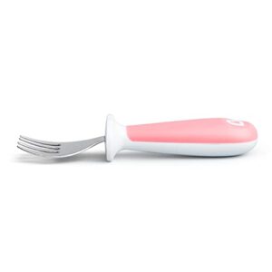 Munchkin® Raise™ Toddler Fork and Spoon Utensil Set, 2 Pack, Pink