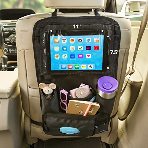 Munchkin® Brica® Car Backseat Organizer™ with Tablet Holder and Wipes Case, Black