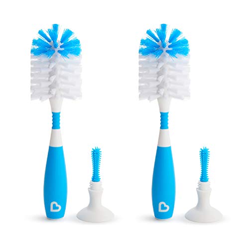 Munchkin® Bristle™ Bottle Brush, Blue, 2 Pack