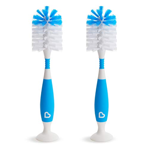 Munchkin® Bristle™ Bottle Brush, Blue, 2 Pack