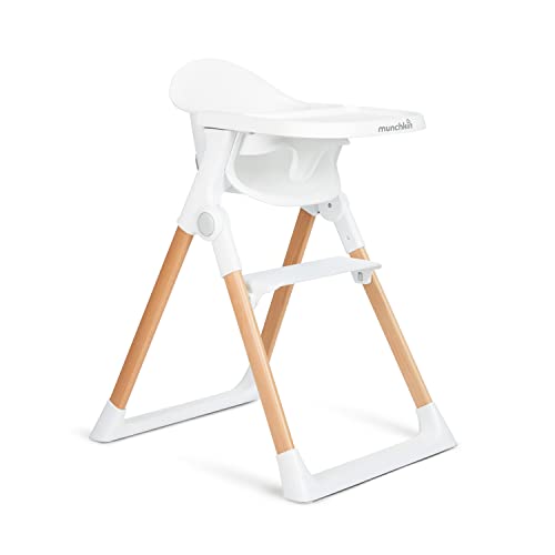 Munchkin® Float™ Easy Clean Foldable Baby High Chair - Compact Modern Design Great for Small Spaces