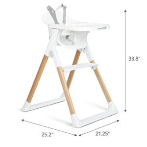 Munchkin® Float™ Easy Clean Foldable Baby High Chair - Compact Modern Design Great for Small Spaces