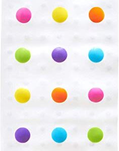 Munchkin® Dots™ Bath Mat for Kids, Multicolored, 30.5x14.25 Inch