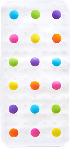 Munchkin® Dots™ Bath Mat for Kids, Multicolored, 30.5x14.25 Inch