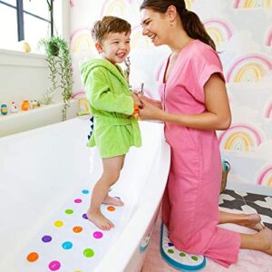 Munchkin® Dots™ Bath Mat for Kids, Multicolored, 30.5x14.25 Inch