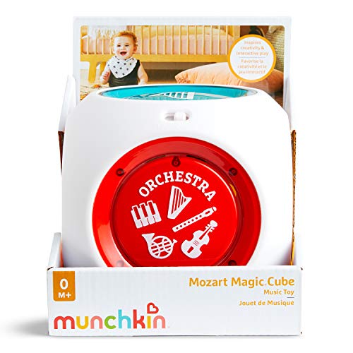 Munchkin® Mozart Magic® Cube Music Toy for Baby and Toddler - Includes 5 Instrument Sounds, 8 Mozart Songs and Lights