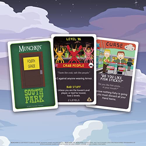 USAOPOLY Munchkin South Park | Card Game Featuring South Park Characters | Based on The Steve Jackson Munchkin Games | Officially-Licensed Comedy Central & South Park Board Game & Merchandise.