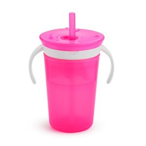 Munchkin® SnackCatch & Sip 2-in-1 Snack Catcher and 2 Piece Spill-Proof Cup, Pink