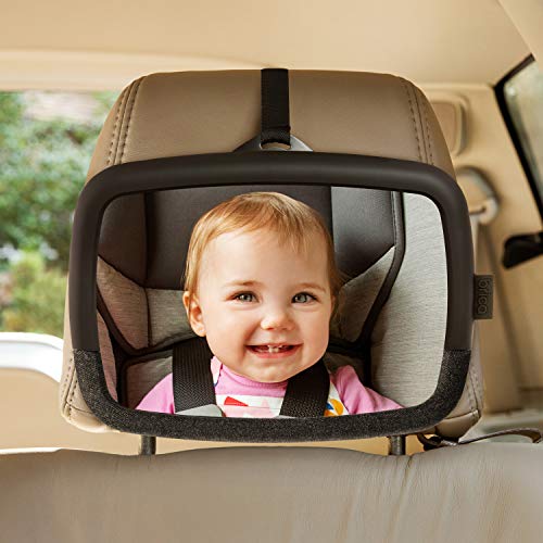 Munchkin® Brica® 360 Pivot Baby in-Sight® Wide Angle Adjustable Car Mirror, Crash Tested and Shatter Resistant, Black