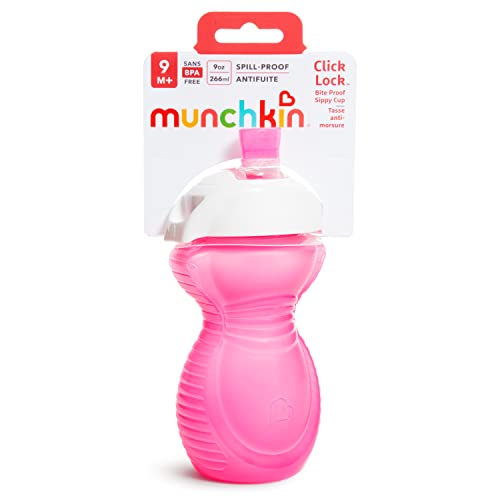 Munchkin® Click Lock™ Bite Proof Sippy Cup, 9 Ounce, Pink