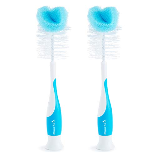 Munchkin® Sponge™ Bottle Brush, 2 Pack, Blue