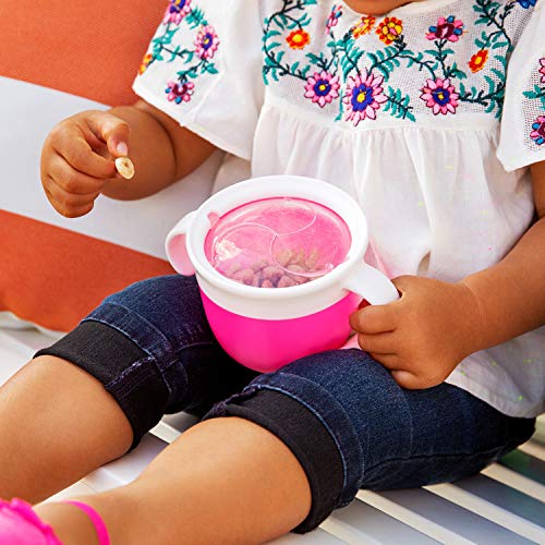 Munchkin® Nibbles & Giggles Toddler Gift Set, Includes 10oz Miracle 360 Cup and Snack Catcher, Pink