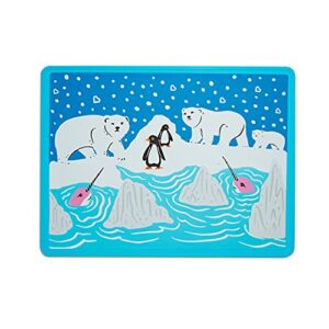 munchkin® wildlove reversible silicone placemat for kids, 1pk, polar bear