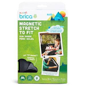 Munchkin® Brica® Magnetic Stretch to Fit™ Sun Shade, Black, 1 Pack