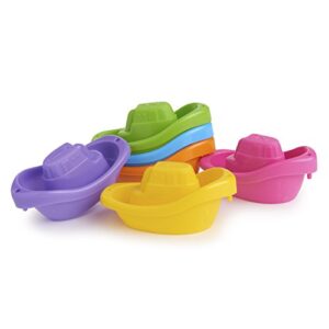 munchkin® little boat train baby and toddler bath toy, 6 piece set