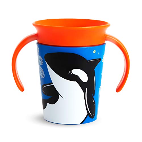 Munchkin® Miracle® 360 WildLove Trainer Cup, 6 Oz, Orca