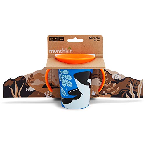 Munchkin® Miracle® 360 WildLove Trainer Cup, 6 Oz, Orca