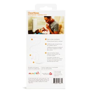 Munchkin® Clear Nose Baby Nasal Aspirator, White, 5 Piece Set (Pack of 1)