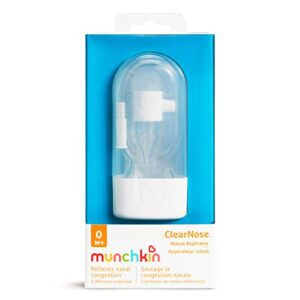 Munchkin® Clear Nose Baby Nasal Aspirator, White, 5 Piece Set (Pack of 1)