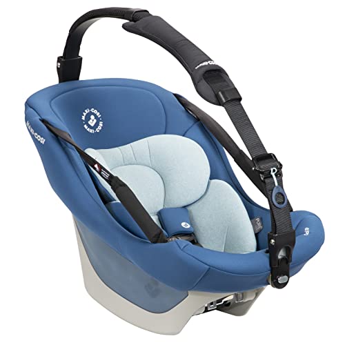 Maxi-Cosi Coral XP Infant Car Seat, Revolutionary 3-Piece Modular Nesting System for a More Comfortable, Intimate & Lightweight Carry, Essential Blue – PureCosi