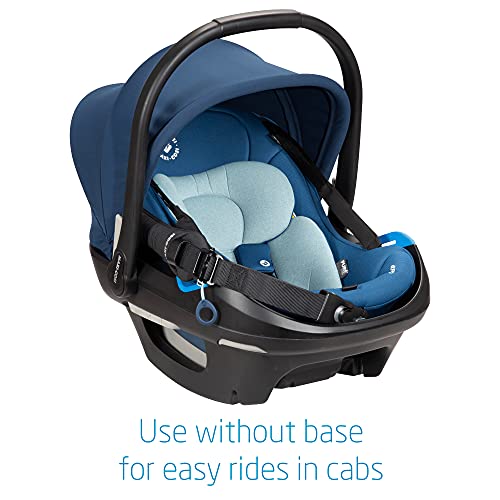 Maxi-Cosi Coral XP Infant Car Seat, Revolutionary 3-Piece Modular Nesting System for a More Comfortable, Intimate & Lightweight Carry, Essential Blue – PureCosi