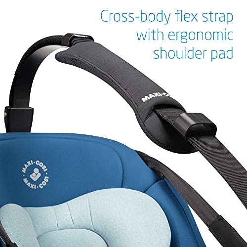 Maxi-Cosi Coral XP Infant Car Seat, Revolutionary 3-Piece Modular Nesting System for a More Comfortable, Intimate & Lightweight Carry, Essential Blue – PureCosi