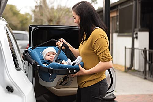 Maxi-Cosi Coral XP Infant Car Seat, Revolutionary 3-Piece Modular Nesting System for a More Comfortable, Intimate & Lightweight Carry, Essential Blue – PureCosi