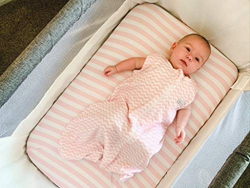 Bassinet Bed Sheets – Premium Bassinet Fitted Sheet for Halo, Mika Micky, Maxi COSI & Others - 4 Pack - 100% Jersey Knit - Bassinet Bedding for Standard Size Oval or Halo Bassinet Pads for Girls