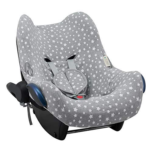 JANABEBE Cover Liner Compatible with Maxi COSI Cabriofix, City, Streety Fix (White Star)