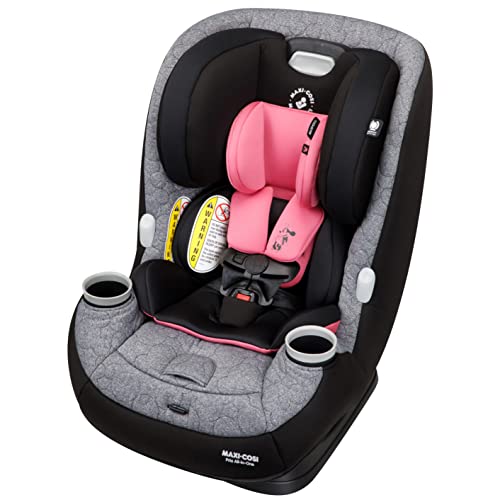 Disney Baby Pria All-in-One Convertible Car Seat, All-in-One Seating System: Rear-Facing, from 4-40 pounds; Forward-Facing to 65 pounds; and up to 100 pounds in Booster Mode, Minnie