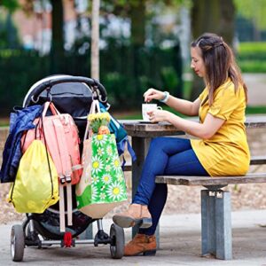 Stroller Hooks for Hanging Bags and Shopping - Double Award-Winning Stroller Clips - Baby Essentials Universal Stroller Clips for Bags - Black, 2 Pack by Baby Uma