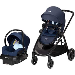 maxi-cosi zelia 5-in-1 modular travel system, aventurine blue