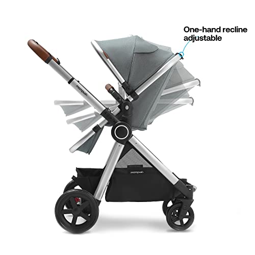 Mompush Ultimate2 Baby Stroller with Removable Bassinet - Full-Size Baby Strollers for Comfortable Outings with Baby - Toddler Stroller with Reversible Stroller Seat - Smooth Glide Bassinet Stroller