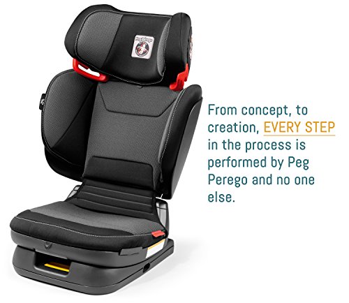 Peg Perego Viaggio Flex 120 - Booster Car Seat - for Children from 40 to 120 lbs - Made in Italy - Licorice (Black)