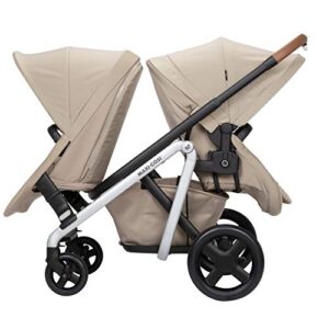 Maxi-Cosi Lila Modular Stroller Duo Seat Kit with Car Seat & Stroller Adapters, Nomad Sand, One Size