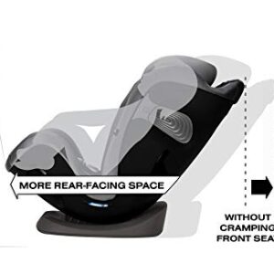 Cybex Eternis S, All-in-One Convertible Car Seat, Use from Birth to 120 lbs, Reclining 12-Position Height-Adjustable Headrest, Side Impact Protection, Lavastone Black 1 Count (Pack of 1)