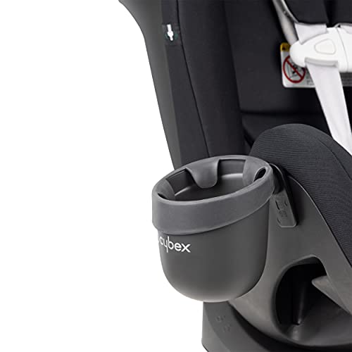 Cybex Eternis S, All-in-One Convertible Car Seat, Use from Birth to 120 lbs, Reclining 12-Position Height-Adjustable Headrest, Side Impact Protection, Lavastone Black 1 Count (Pack of 1)