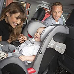 Cybex Eternis S, All-in-One Convertible Car Seat, Use from Birth to 120 lbs, Reclining 12-Position Height-Adjustable Headrest, Side Impact Protection, Lavastone Black 1 Count (Pack of 1)