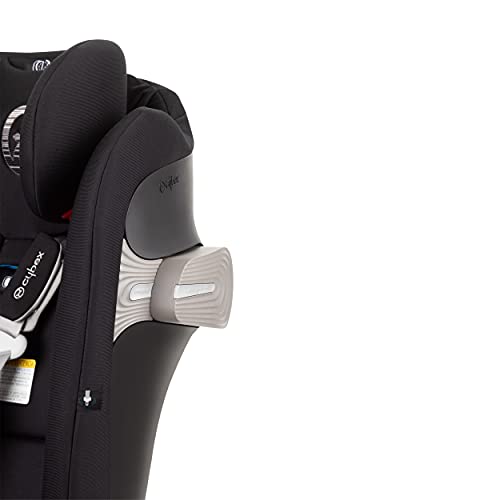 Cybex Eternis S, All-in-One Convertible Car Seat, Use from Birth to 120 lbs, Reclining 12-Position Height-Adjustable Headrest, Side Impact Protection, Lavastone Black 1 Count (Pack of 1)