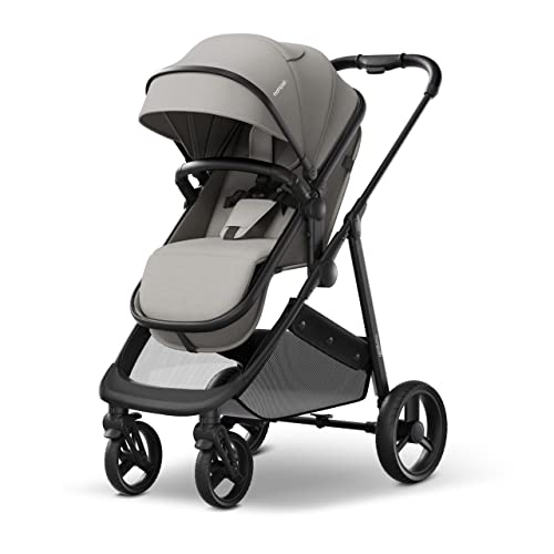 Mompush Wiz 2-in-1 Convertible Baby Stroller with Bassinet Mode - Foldable Infant Stroller to Explore More as a Family - Toddler Stroller with Reversible Stroller Seat