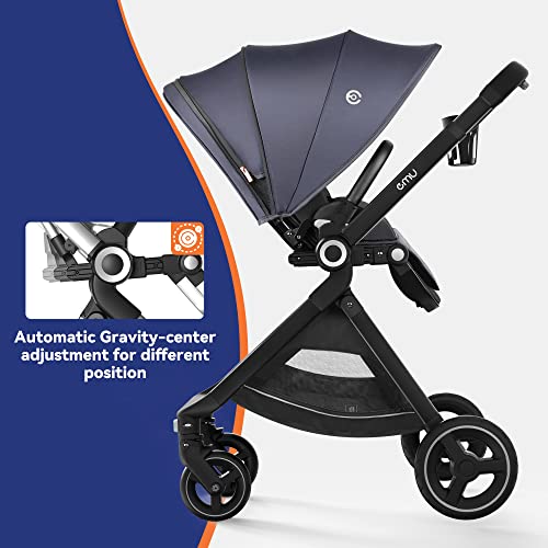 Baby Stroller, ELITTLE EMU Toddler Stroller with Reversible Seat, 0-36 Months Full-Size Stroller Convenient for Various Travel Venues or Vehicles Carrying