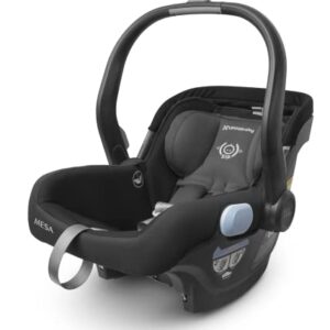 Vista V2 Stroller - Greyson (Charcoal Melange/Carbon/Saddle Leather) + MESA Infant Car Seat - Jake (Black)