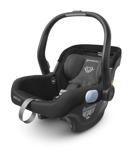 Vista V2 Stroller - Greyson (Charcoal Melange/Carbon/Saddle Leather) + MESA Infant Car Seat - Jake (Black)