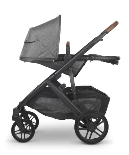 Vista V2 Stroller - Greyson (Charcoal Melange/Carbon/Saddle Leather) + MESA Infant Car Seat - Jake (Black)